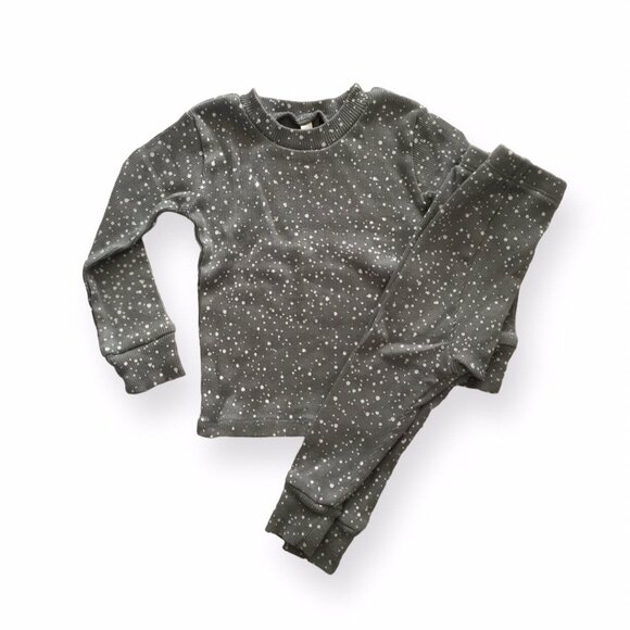 Rylee + Cru | Pajamas | Rylee Cru Gray Splatter Dot Ribbed Pajamas ...